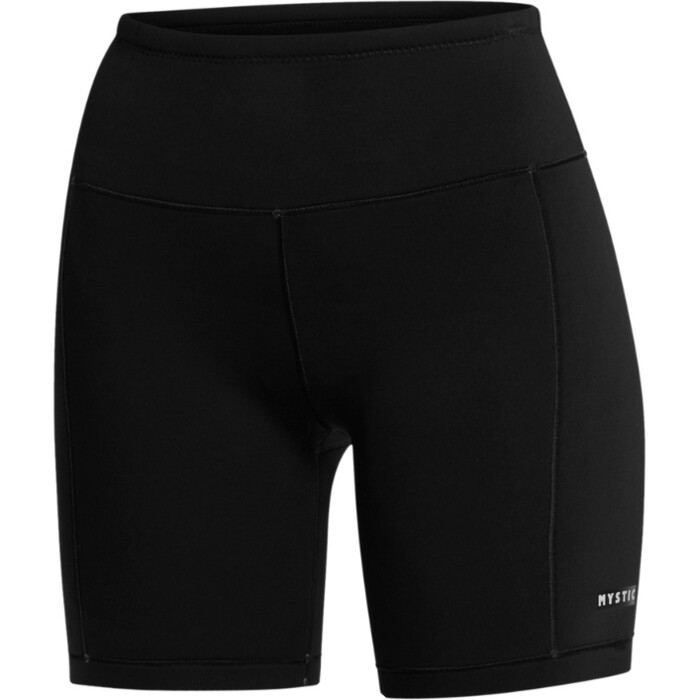 2025 Mystic Womens Lunar Neoprene Biker Shorts 35001 240232 - Black - Wetsuit | Wetsuit Outlet